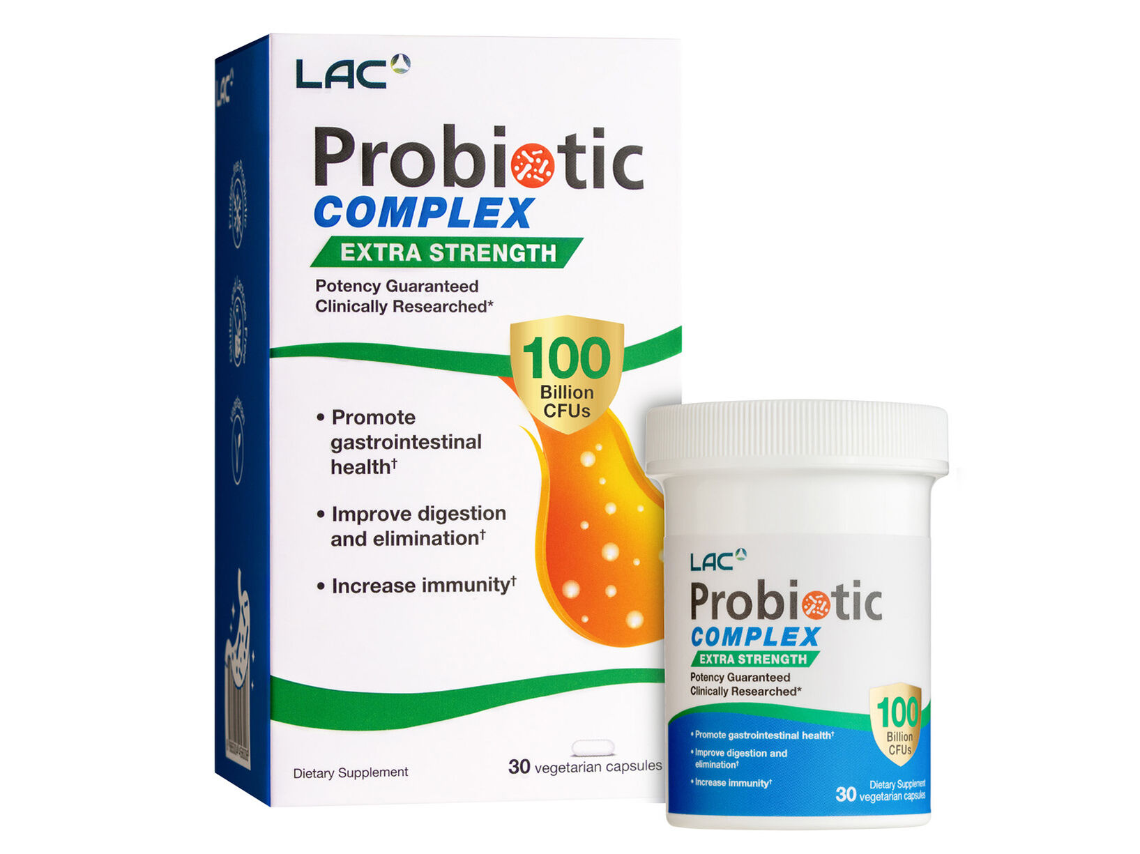 Probiotic Complex 100 Billion CFU - Ultimate Support | LAC
