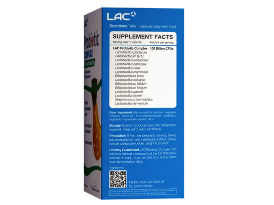 Probiotic Complex 100 Billion CFU - Ultimate Support | LAC